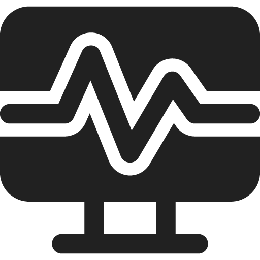 Desktop pulse icon svg png free download