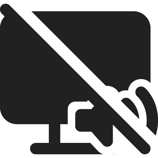 Desktop speaker off icon svg png free download