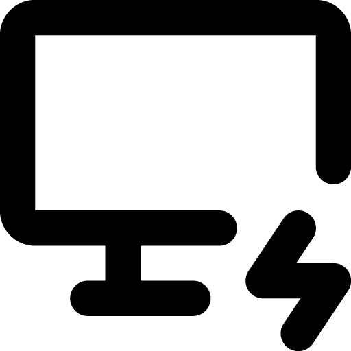 Device desktop bolt icon svg png free download