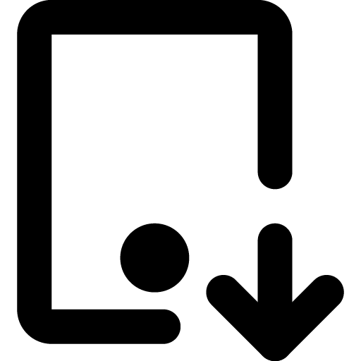 Device tablet down icon svg png free download