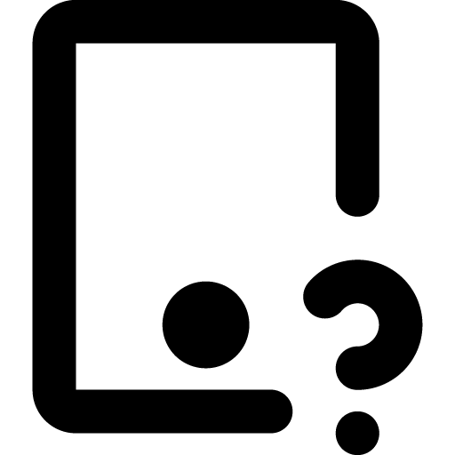 Device tablet question icon svg png free download