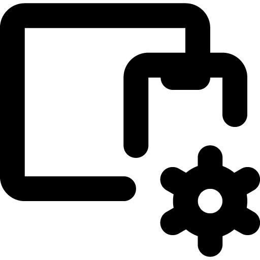 Devices cog icon svg png free download