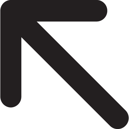 Diagonal arrow left up icon svg png free download