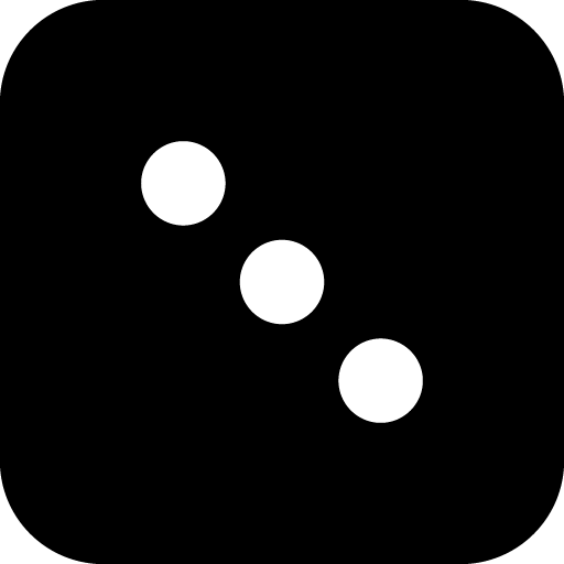 Dice 3 filled icon svg png free download