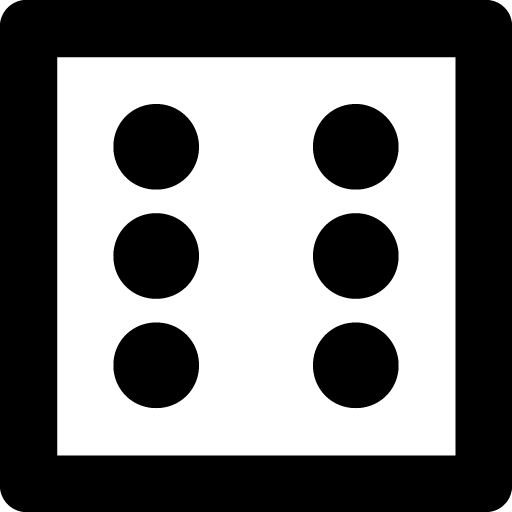 Dice 6 icon svg png free download