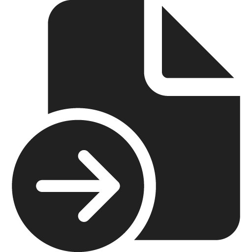 Document arrow right icon svg png free download