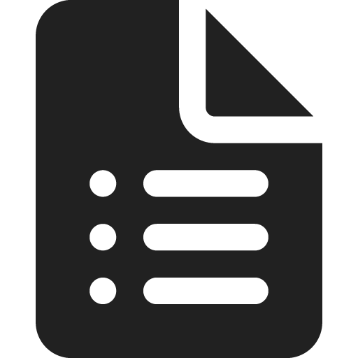 Document bullet list icon svg png free download