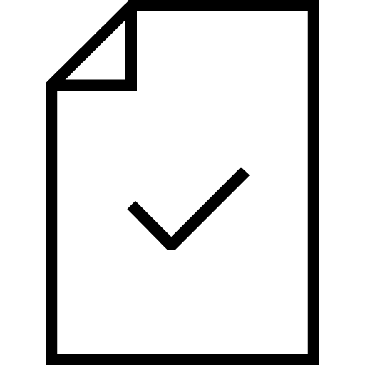 Document check icon svg png free download