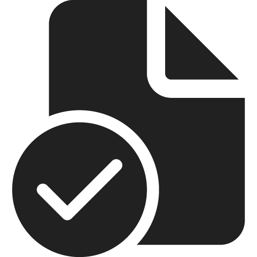 Document checkmark icon svg png free download