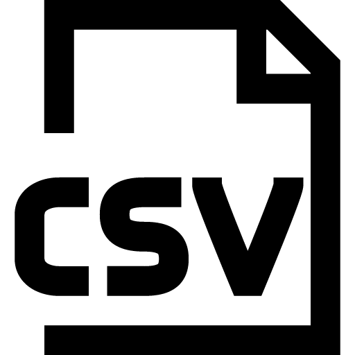 Document csv icon svg png free download
