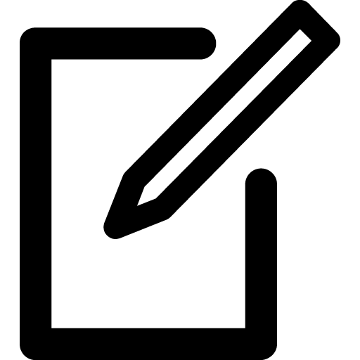 Document edit icon svg png free download