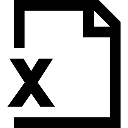 Document excel icon svg png free download