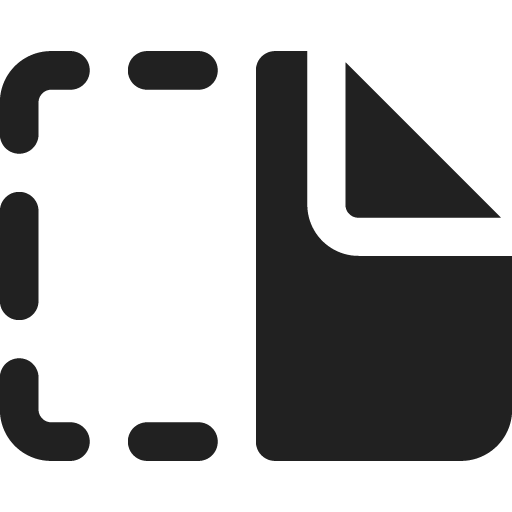 Document landscape split icon svg png free download