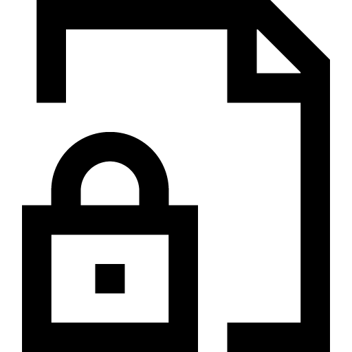 Document locked icon svg png free download
