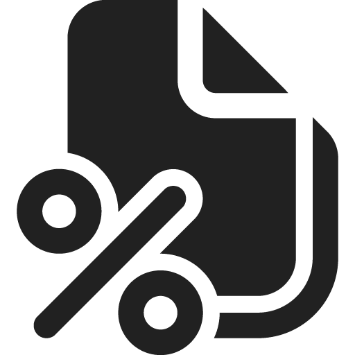 Document multiple percent icon svg png free download