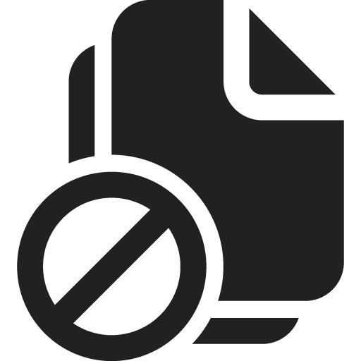 Document multiple prohibited icon svg png free download