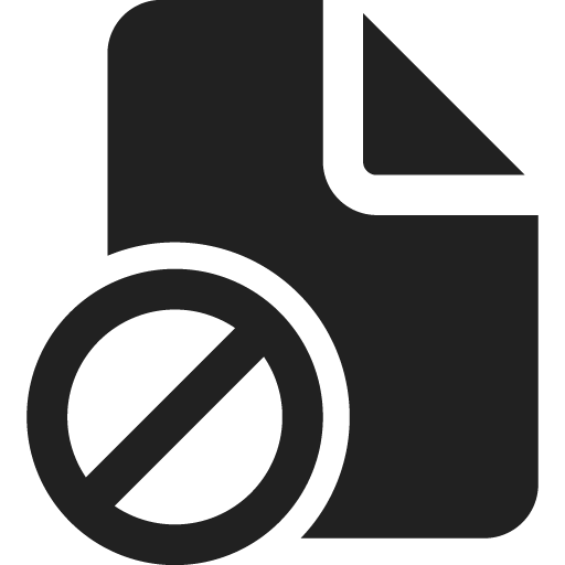 Document prohibited icon svg png free download