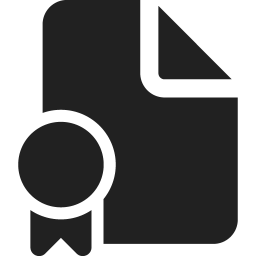 Document ribbon icon svg png free download