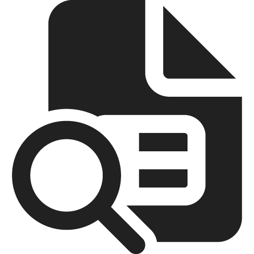 Document table search icon svg png free download