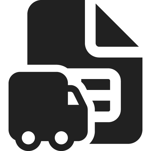 Document table truck icon svg png free download
