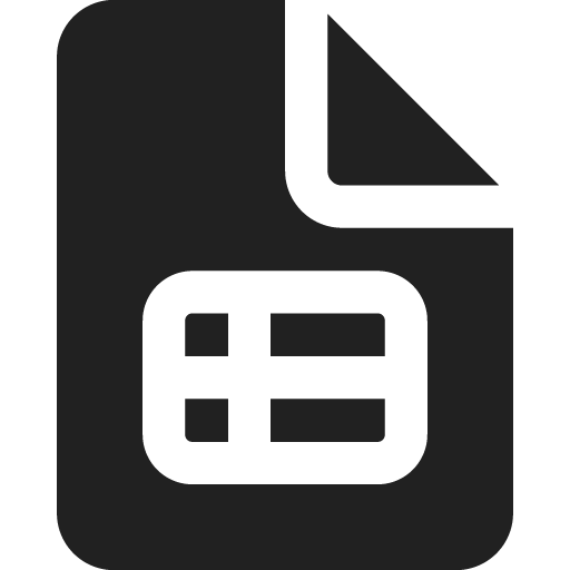 Document table icon svg png free download