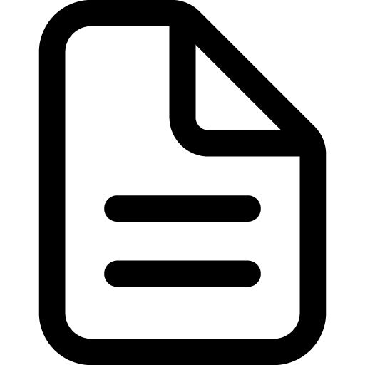 Document text outline icon svg png free download