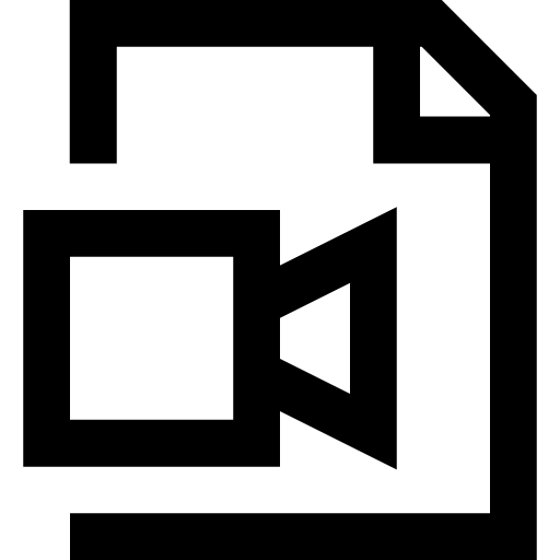 Document video icon svg png free download