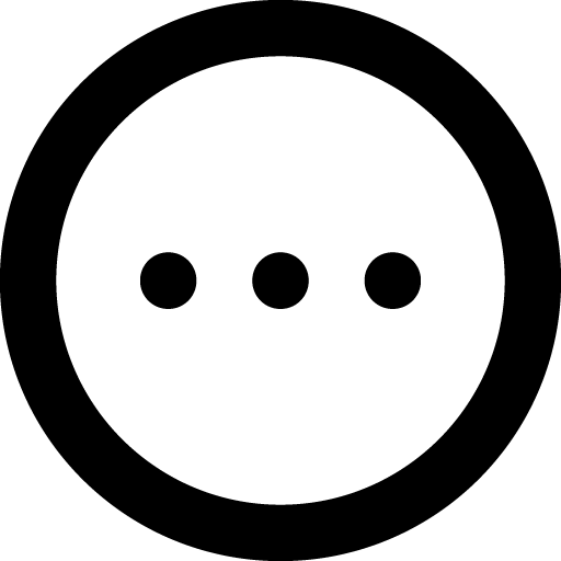 Dots circle horizontal icon svg png free download