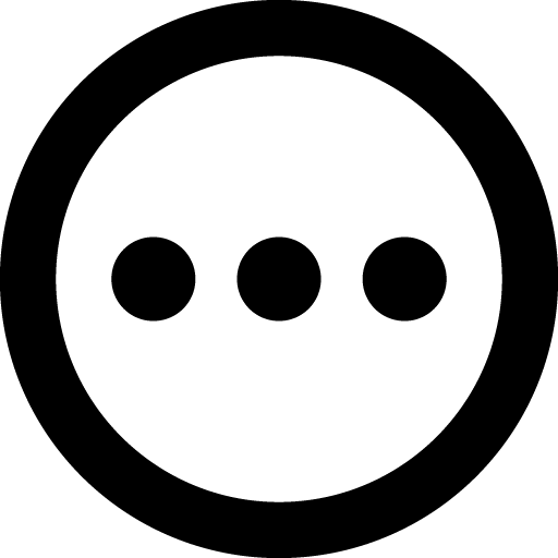 Dots horizontal circle outline icon svg png free download