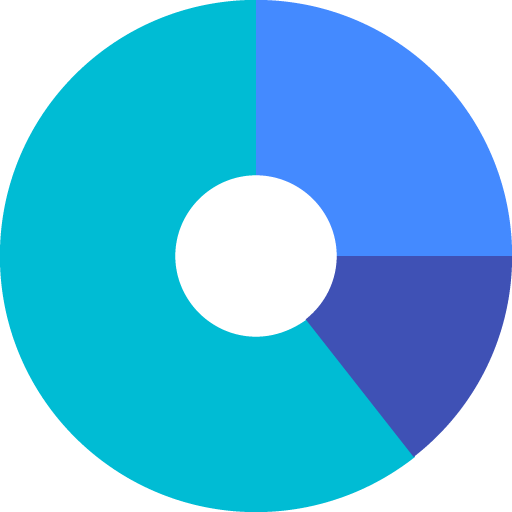 Doughnut chart icon svg png free download
