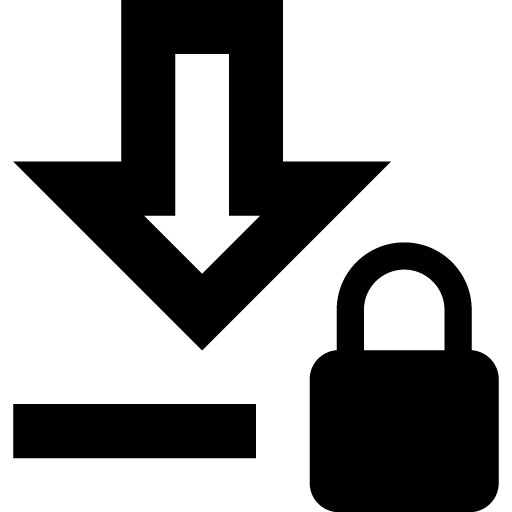 Download lock outline icon svg png free download