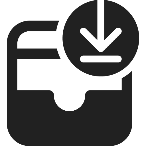 Drawer arrow download icon svg png free download