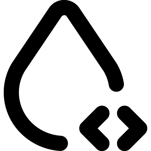 Droplet code icon svg png free download