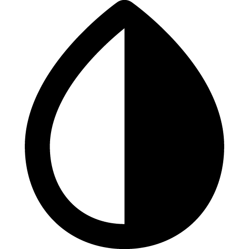 Droplet half icon svg png free download - 2