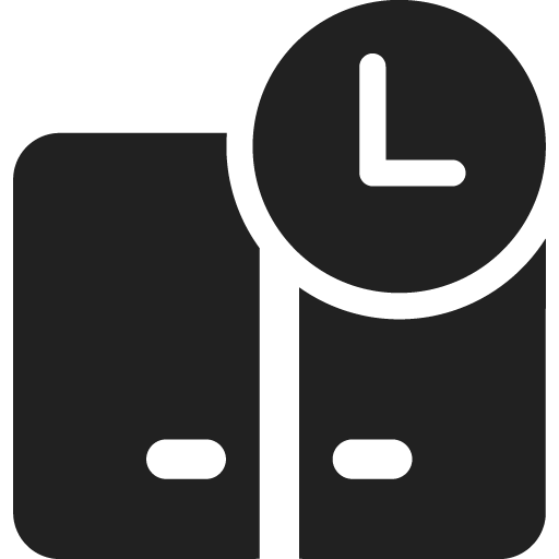 Dual screen clock icon svg png free download