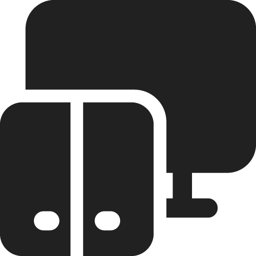 Dual screen desktop icon svg png free download