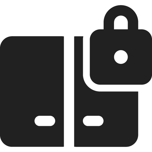 Dual screen lock icon svg png free download