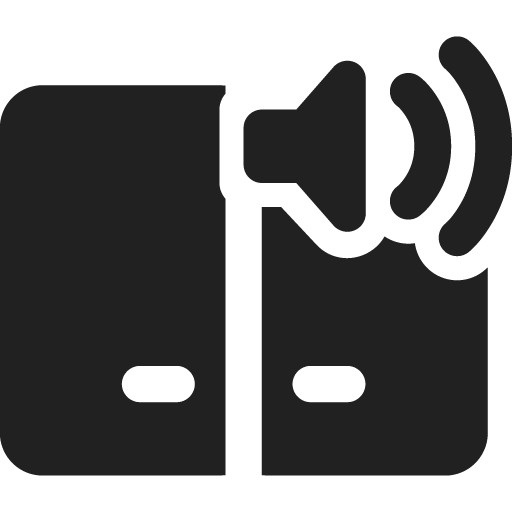 Dual screen speaker icon svg png free download
