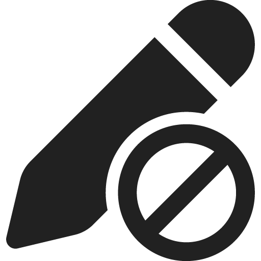 Edit prohibited icon svg png free download