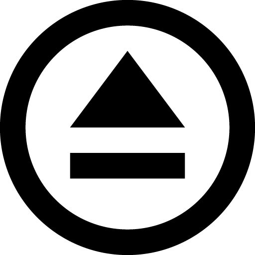 Eject circle outline icon svg png free download