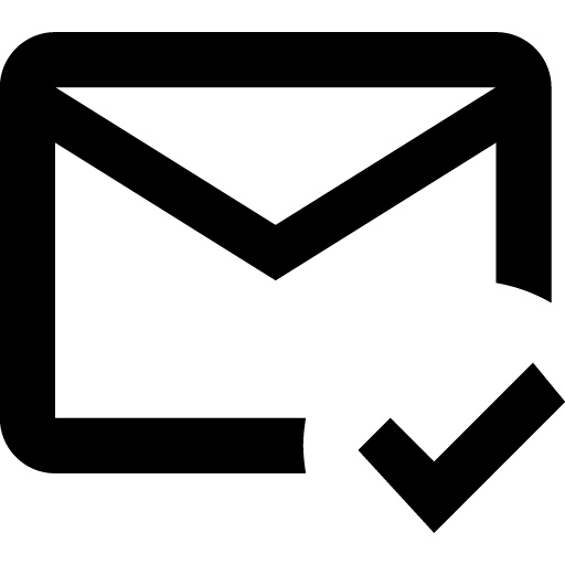 Email check outline icon svg png free download