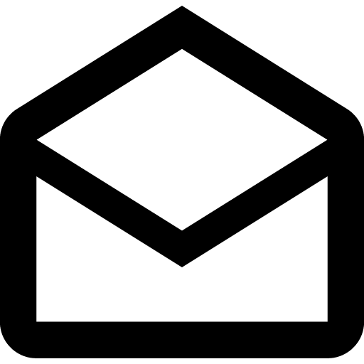 Email open outline icon svg png free download