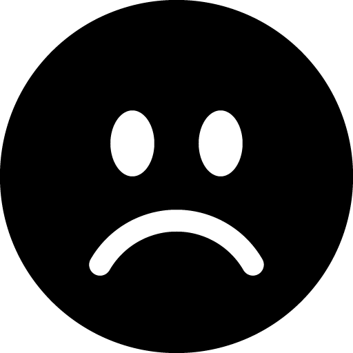 Emoji frown fill icon svg png free download