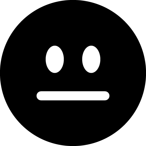 Emoji neutral fill icon svg png free download