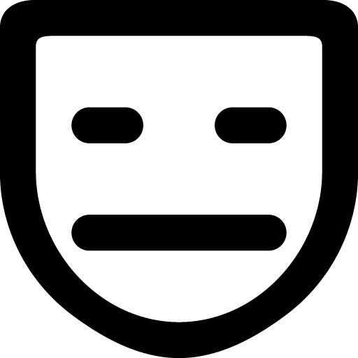 Emoji neutral icon svg png free download