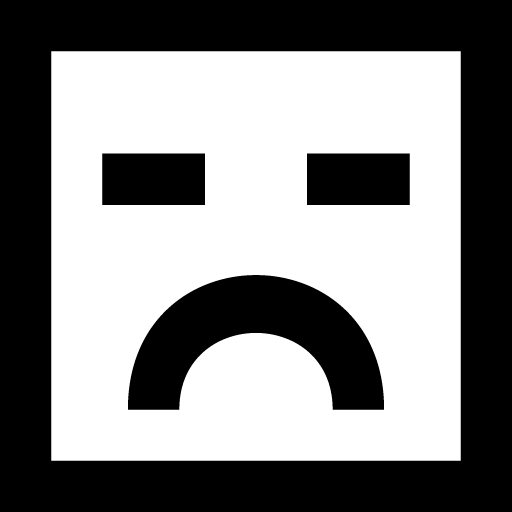 Emoji sad square icon svg png free download