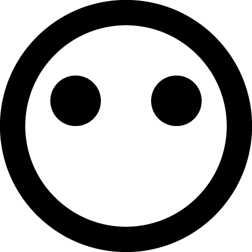 Emoji simple no face circle icon svg png free download