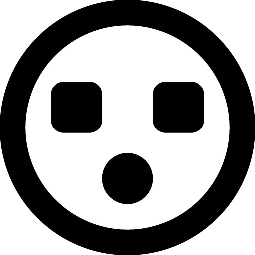 Emoji surprised circle icon svg png free download