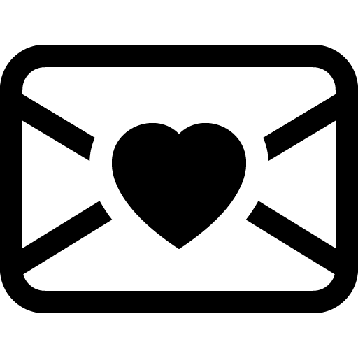 Envelope heart icon svg png free download