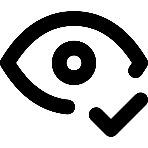Eye check icon svg png free download